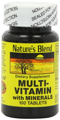 assorted blended vitamin & mineral supplements