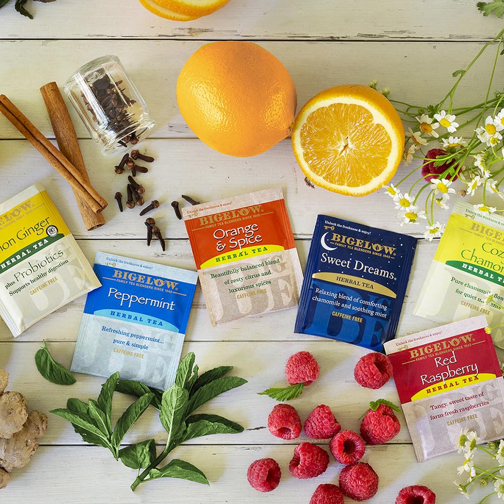 assorted chamomile tea selection