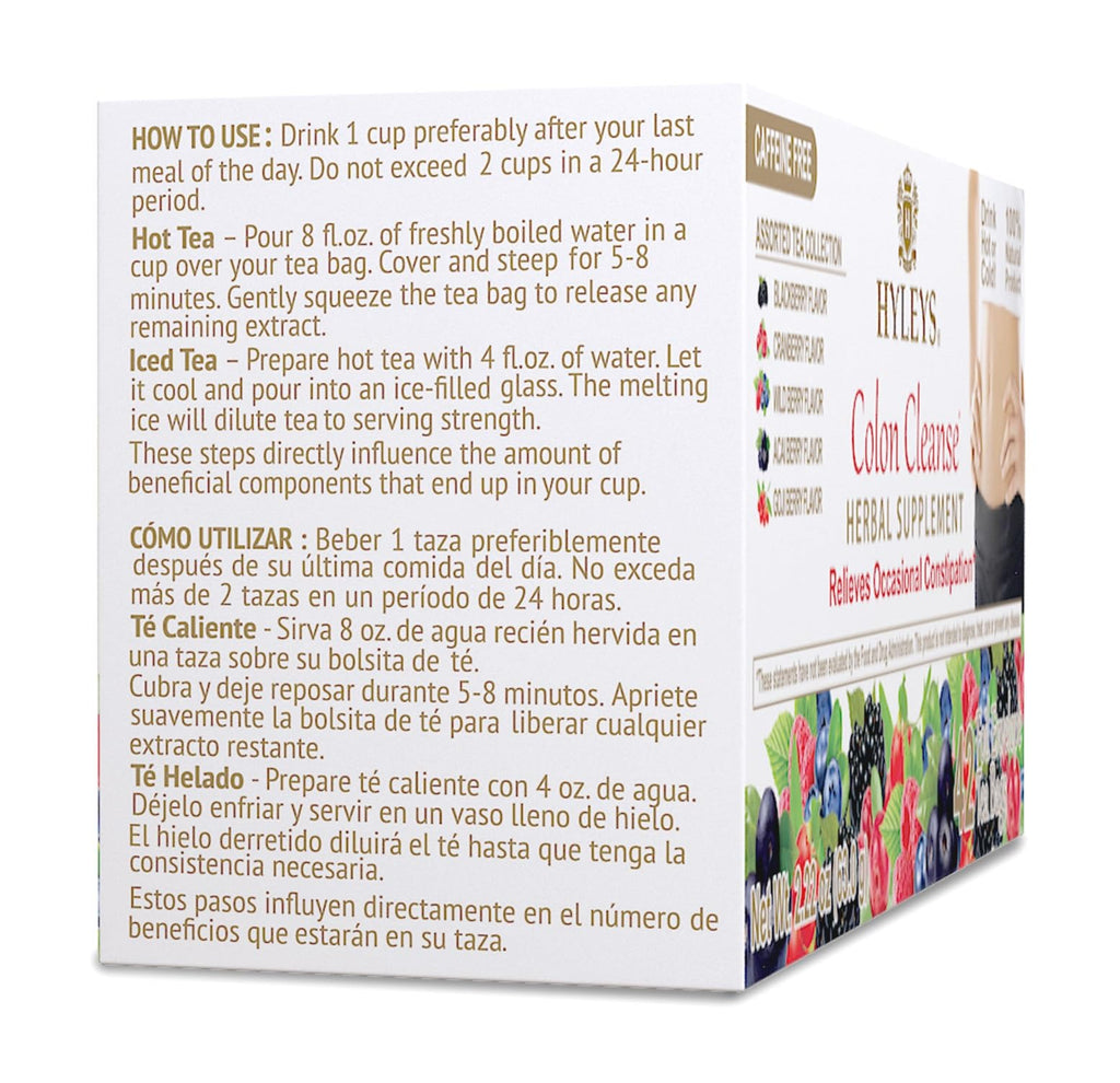 assorted flavours detox tea bags