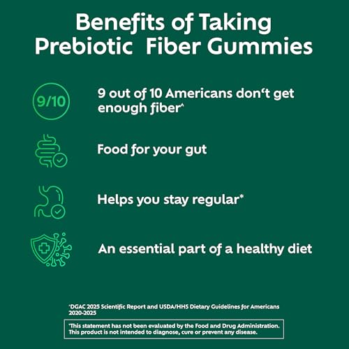 assorted fruit flavor prebiotic gummies