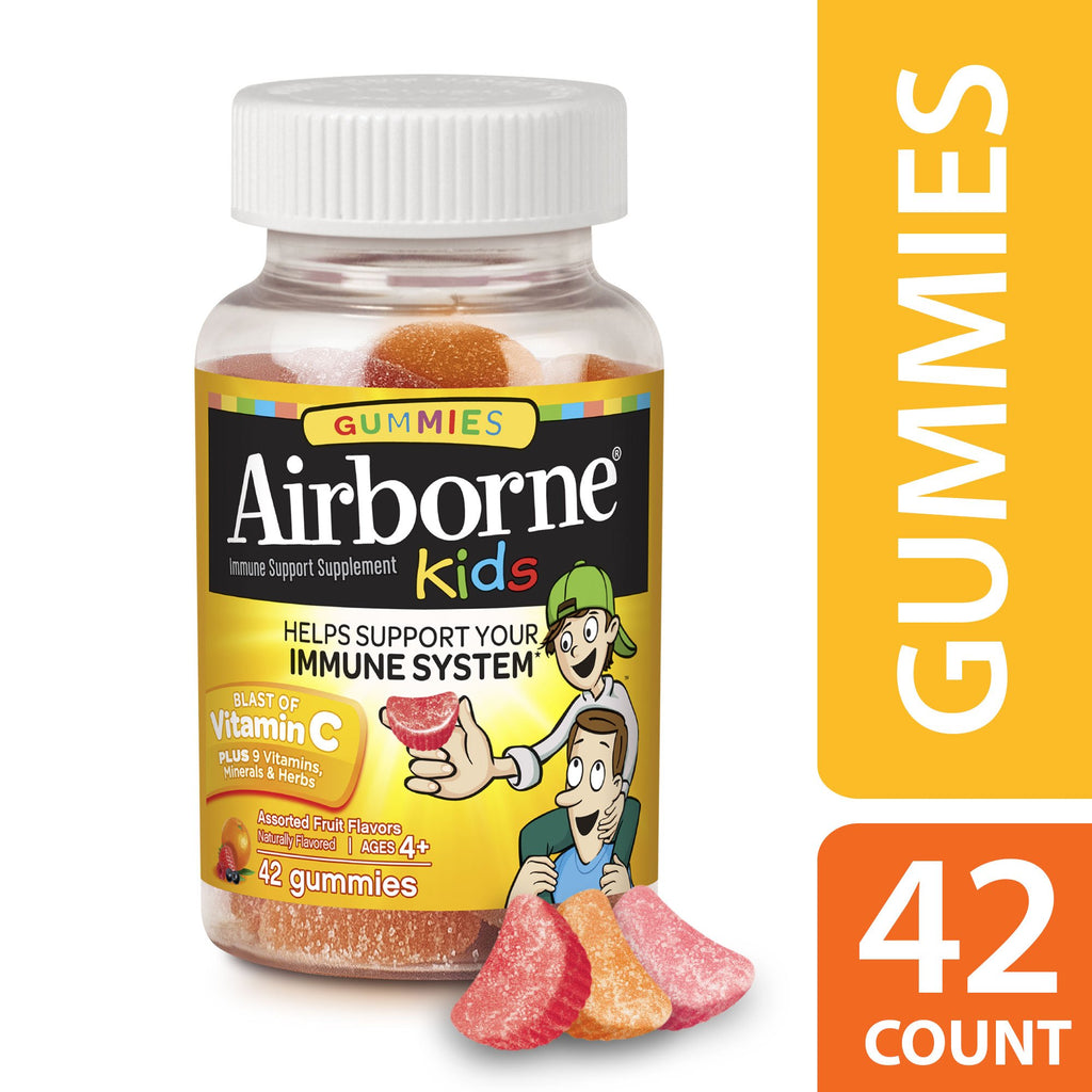 assorted fruit flavors vitamin gummies