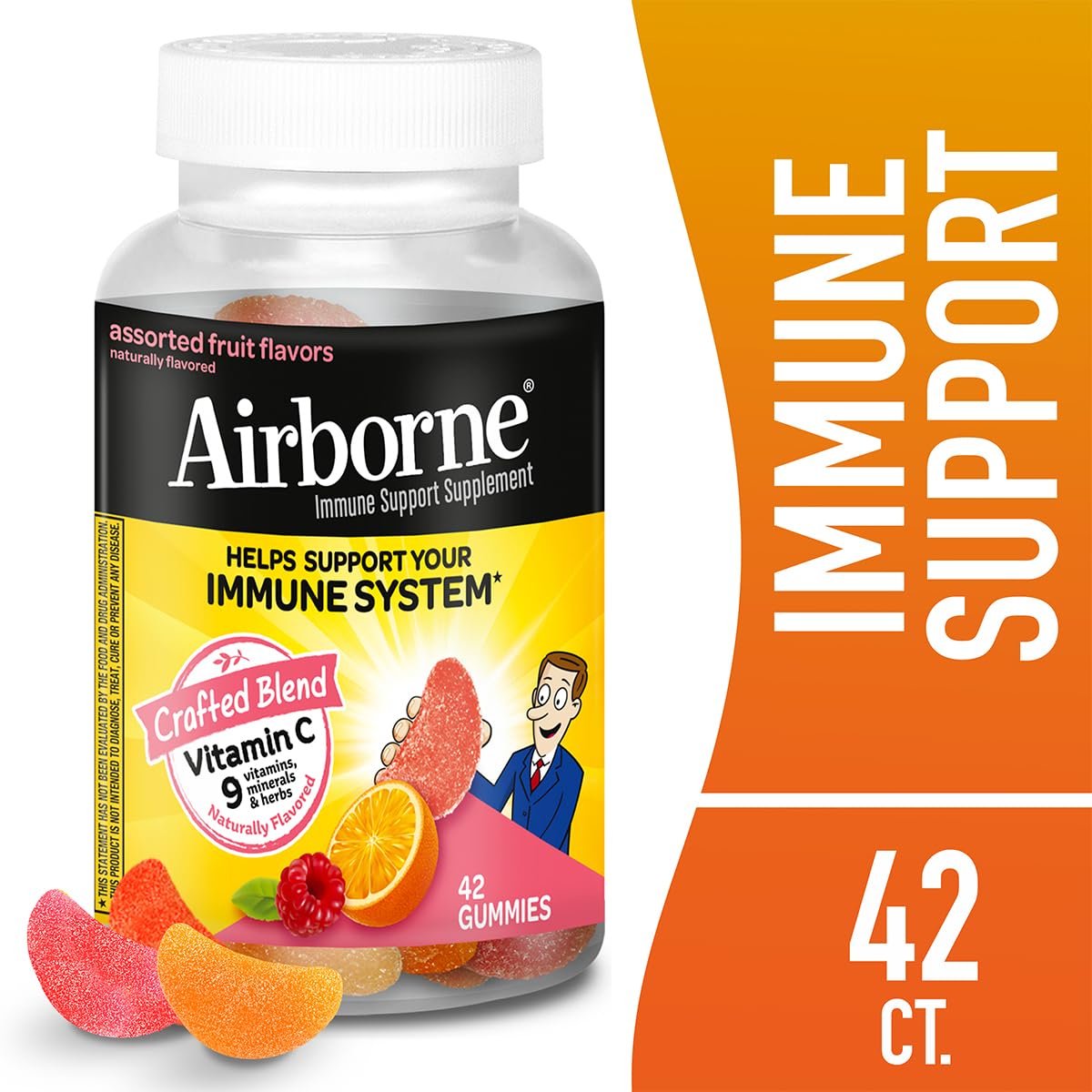 assorted fruit flavour vitamin supplements