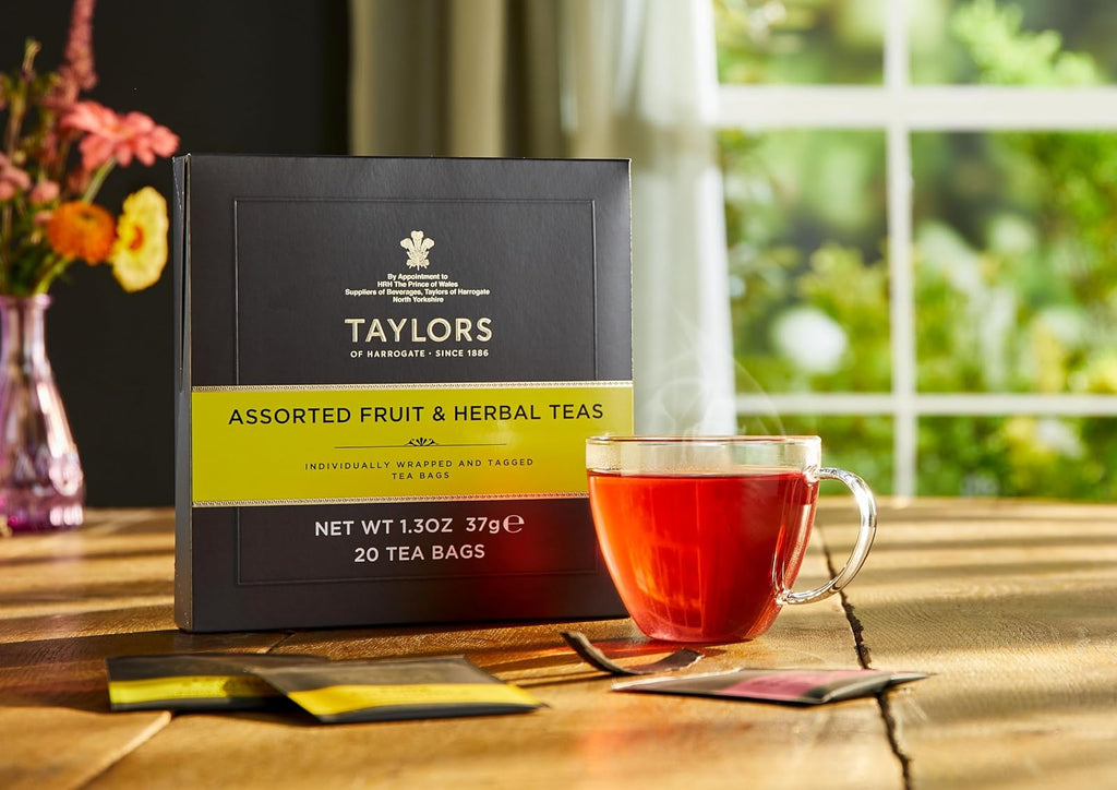 assorted fruit herbal tea bags