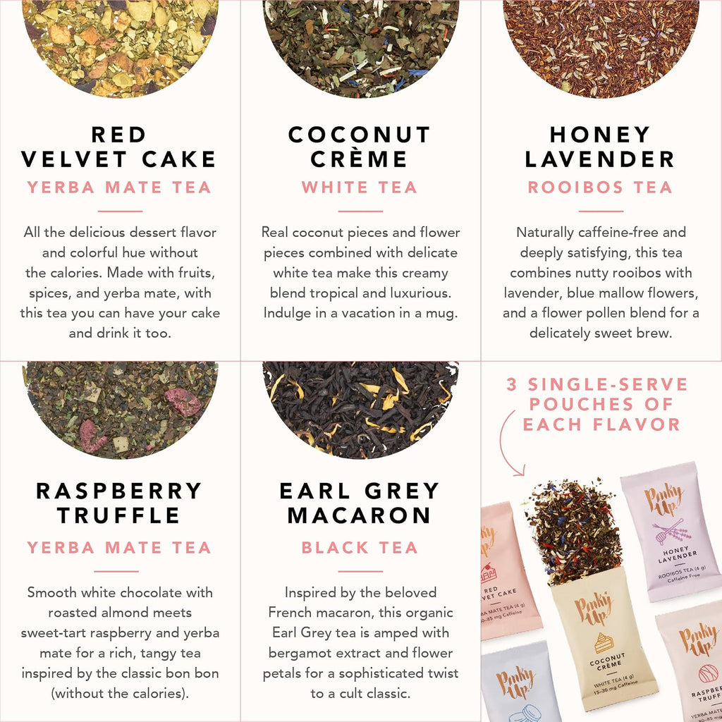 assorted herbal tea pouches