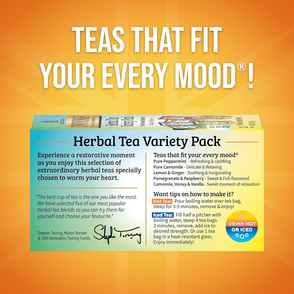 assorted herbal tea selection