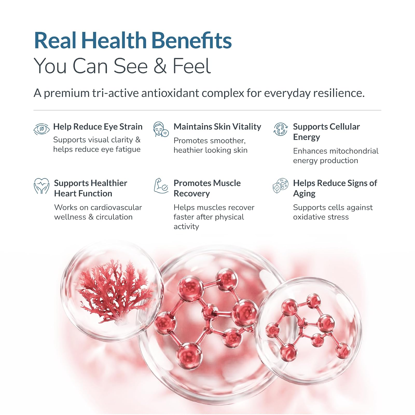 AstaREAL Astaxanthin promotes skin health
