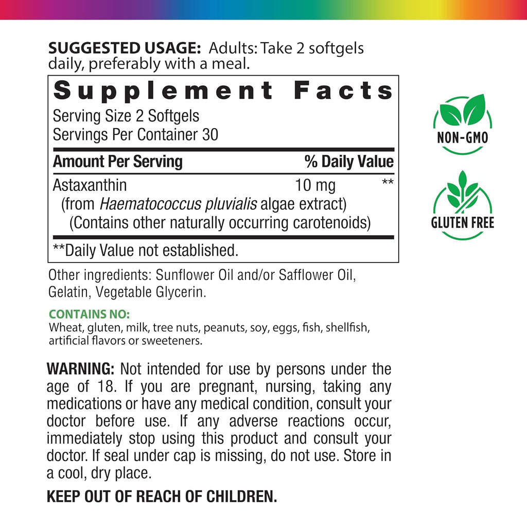 Astaxanthin 10 mg for antioxidant support