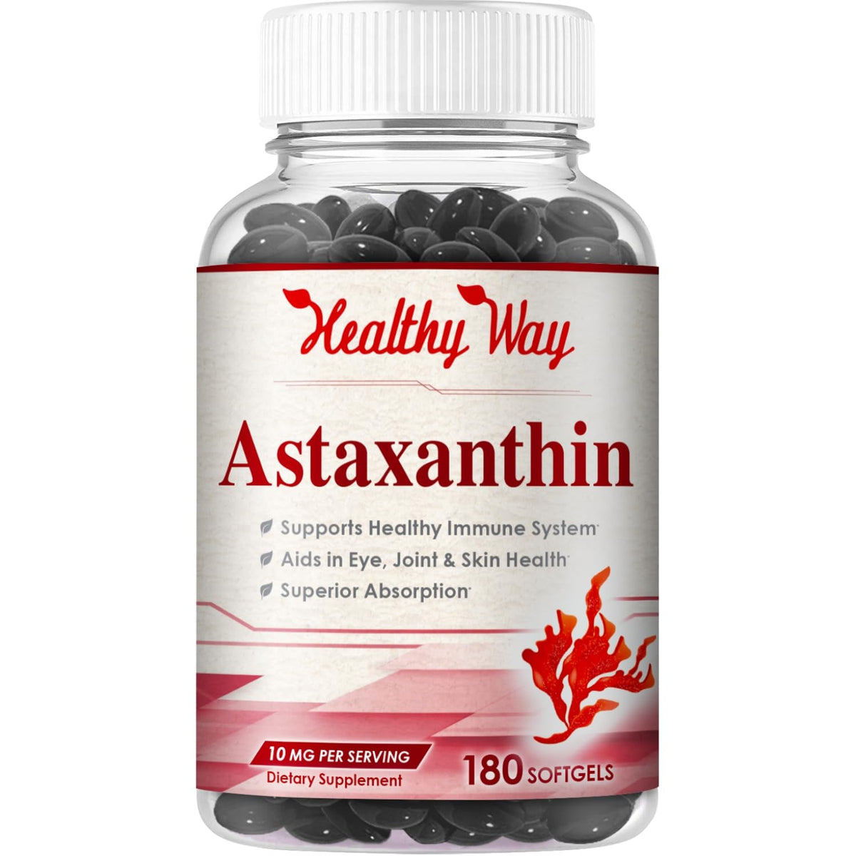 Astaxanthin 10 mg softgels for vitality