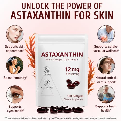Astaxanthin 12 mg for antioxidant support