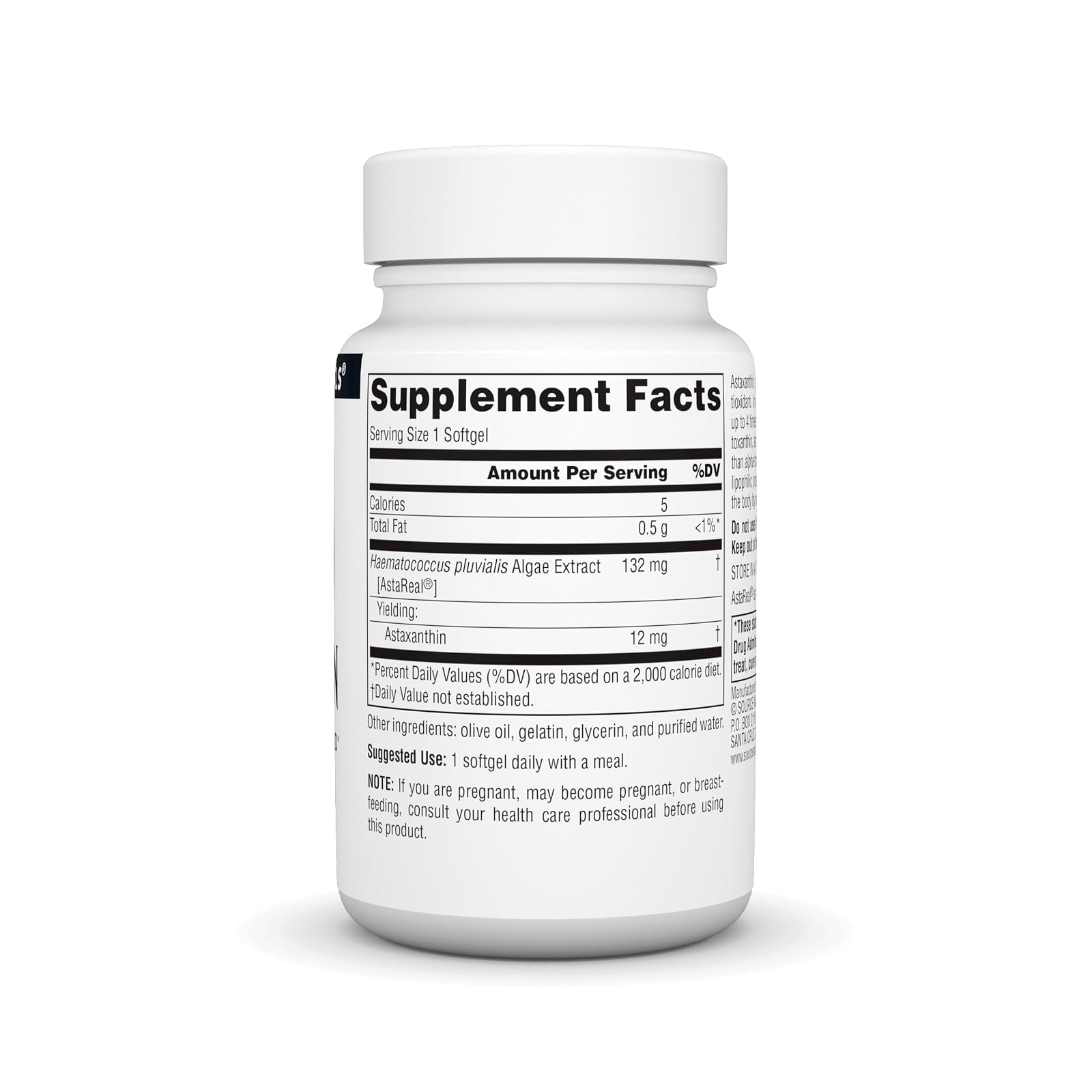 Astaxanthin 12 mg for skin protection