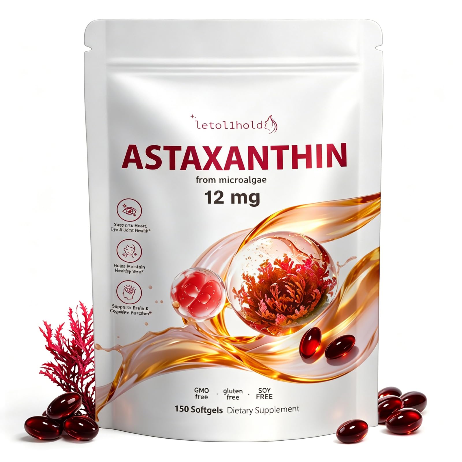 Astaxanthin 12 mg softgels for health