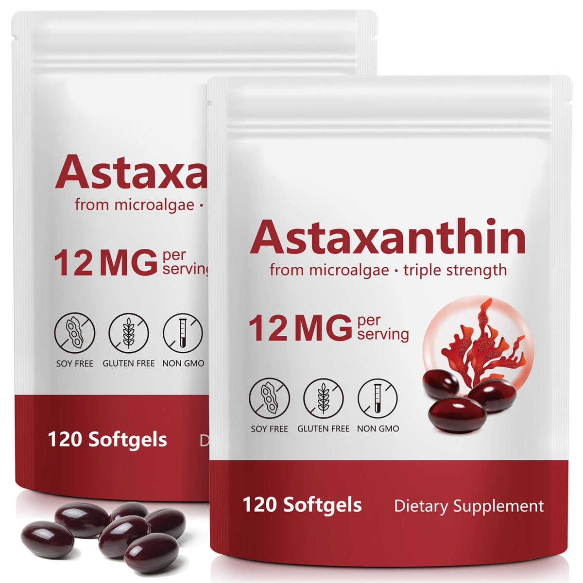 Astaxanthin 12 mg softgels for health