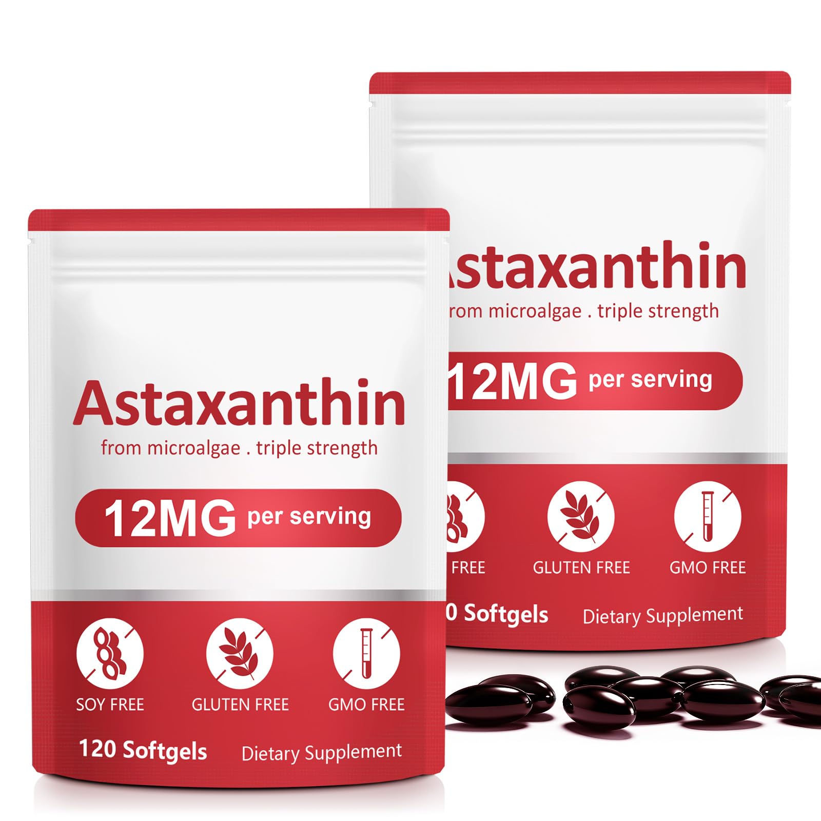 Astaxanthin 12 mg softgels for health