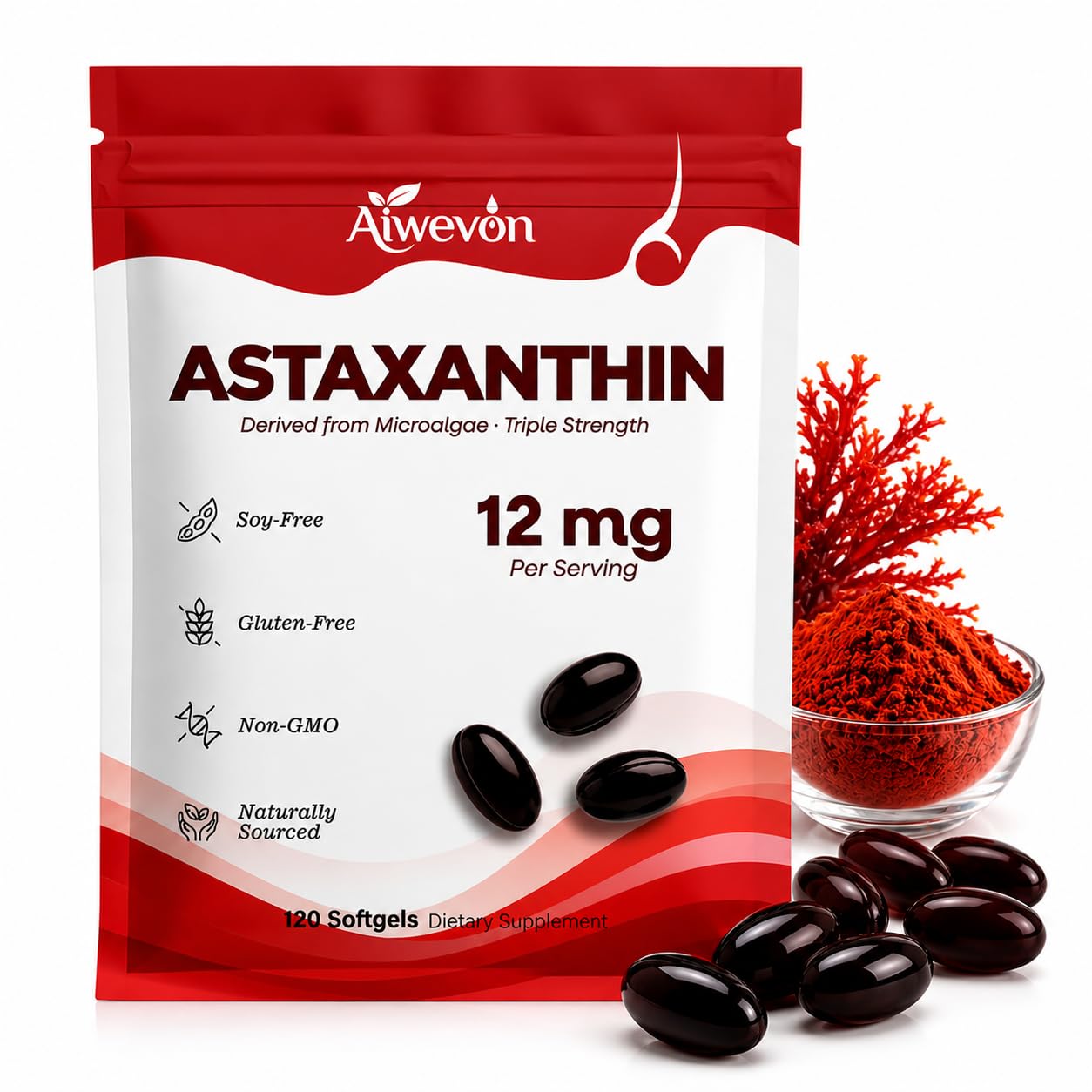 Astaxanthin 12 mg softgels for health