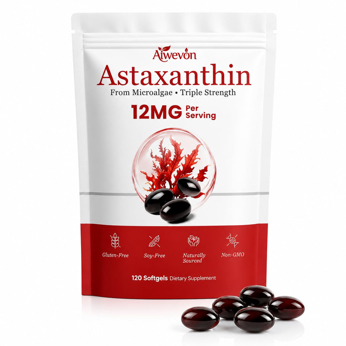 Astaxanthin 12 mg softgels for health