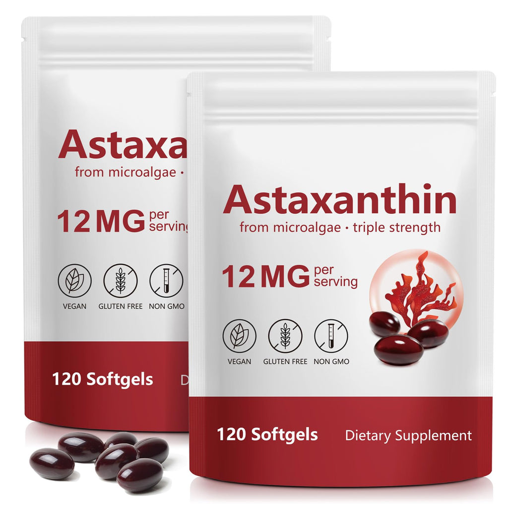 Astaxanthin 12 mg softgels for vitality