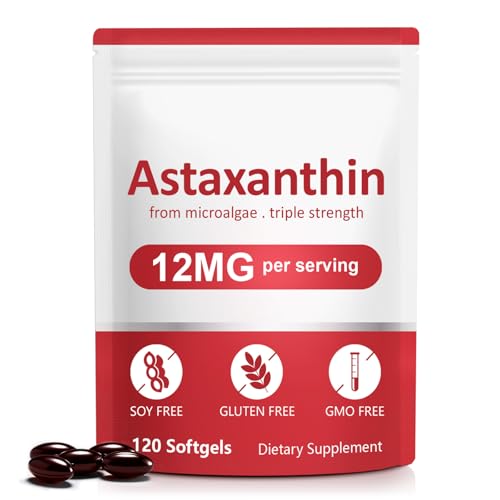 Astaxanthin 12 mg softgels for wellness