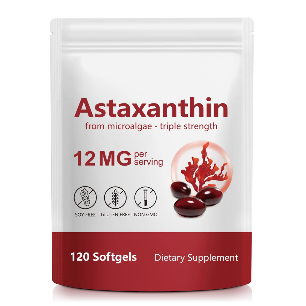 Astaxanthin 12 mg softgels for wellness
