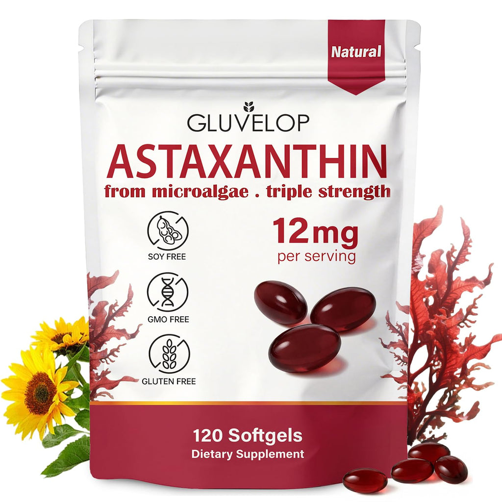 Astaxanthin 12 mg softgels for wellness