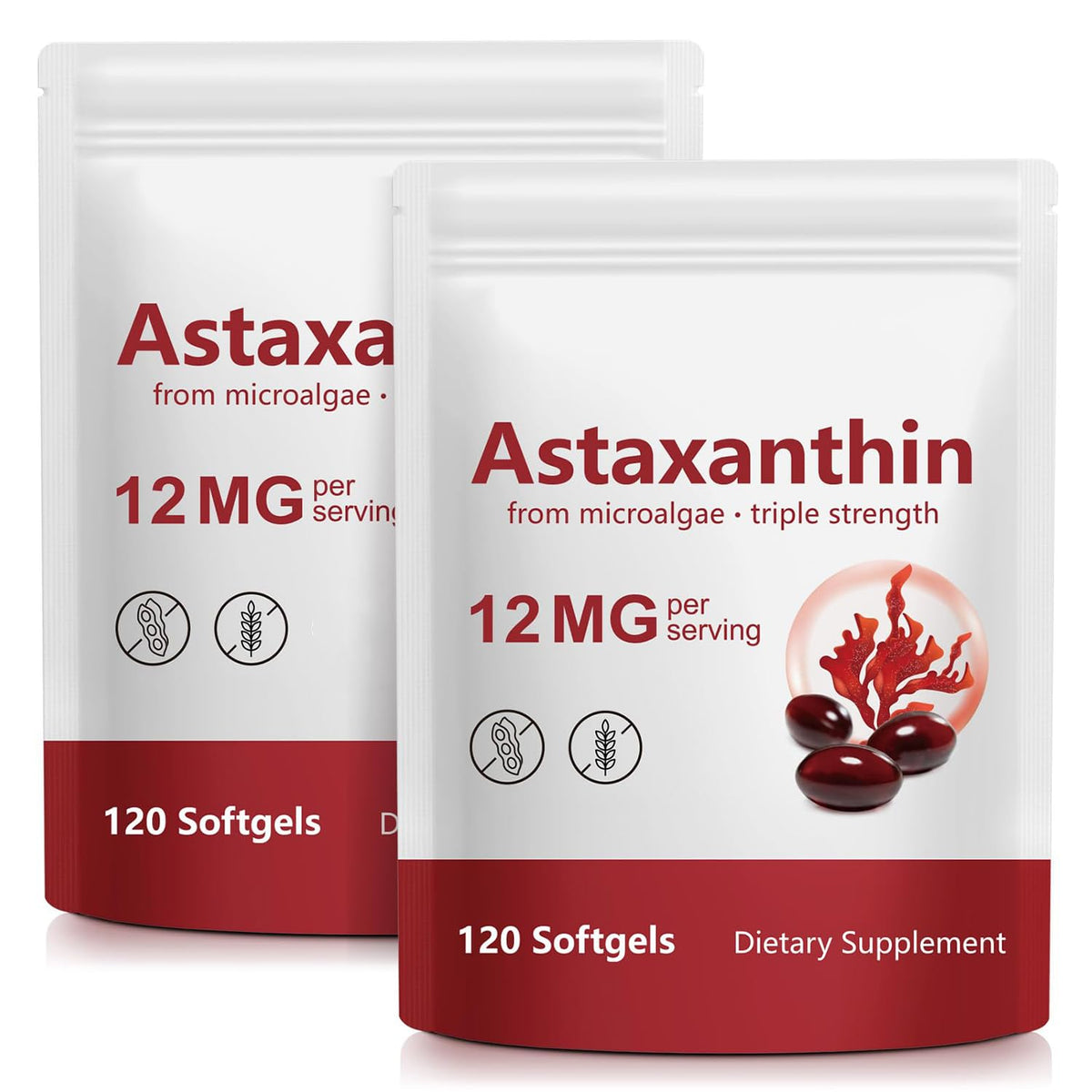 Astaxanthin 12 mg softgels for wellness