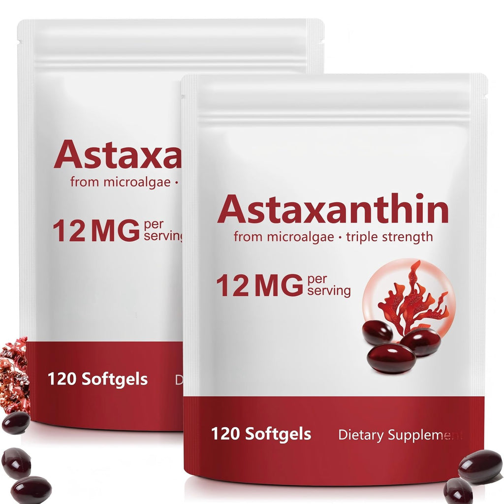 Astaxanthin 12 mg softgels for wellness