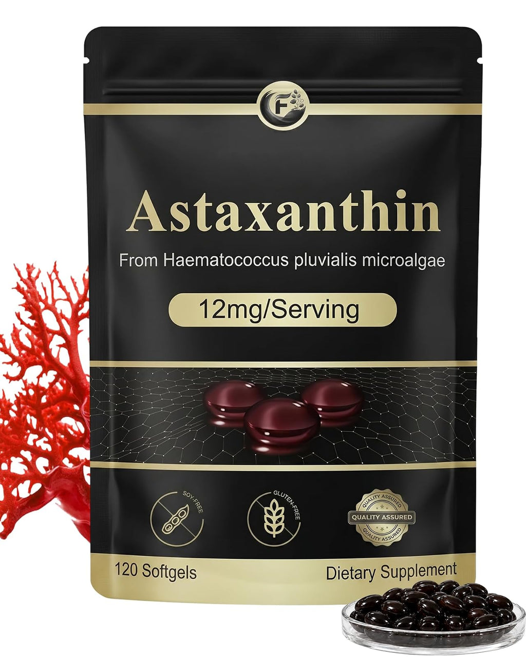 Astaxanthin 12 mg softgels for wellness