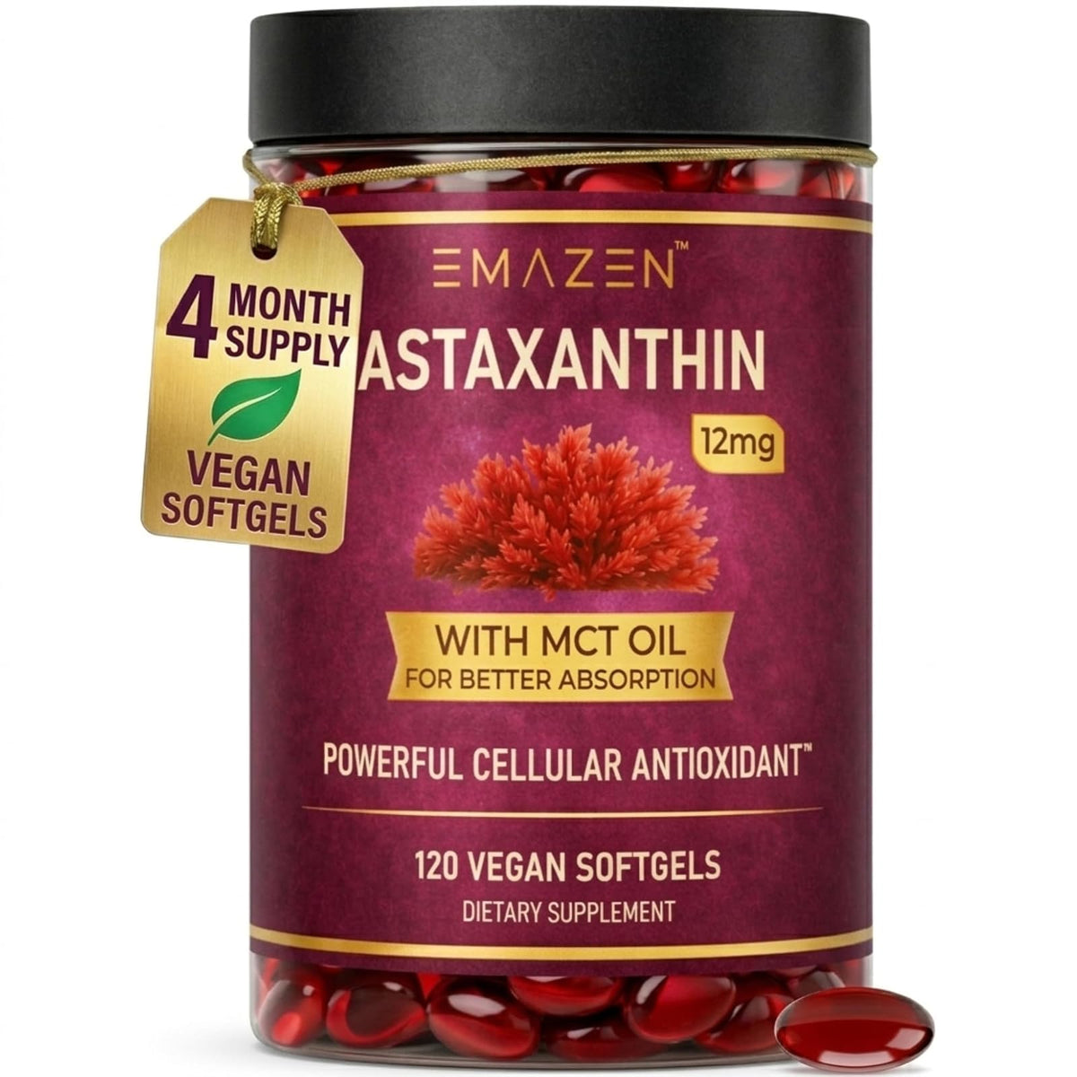 Astaxanthin 12 mg vegan softgels