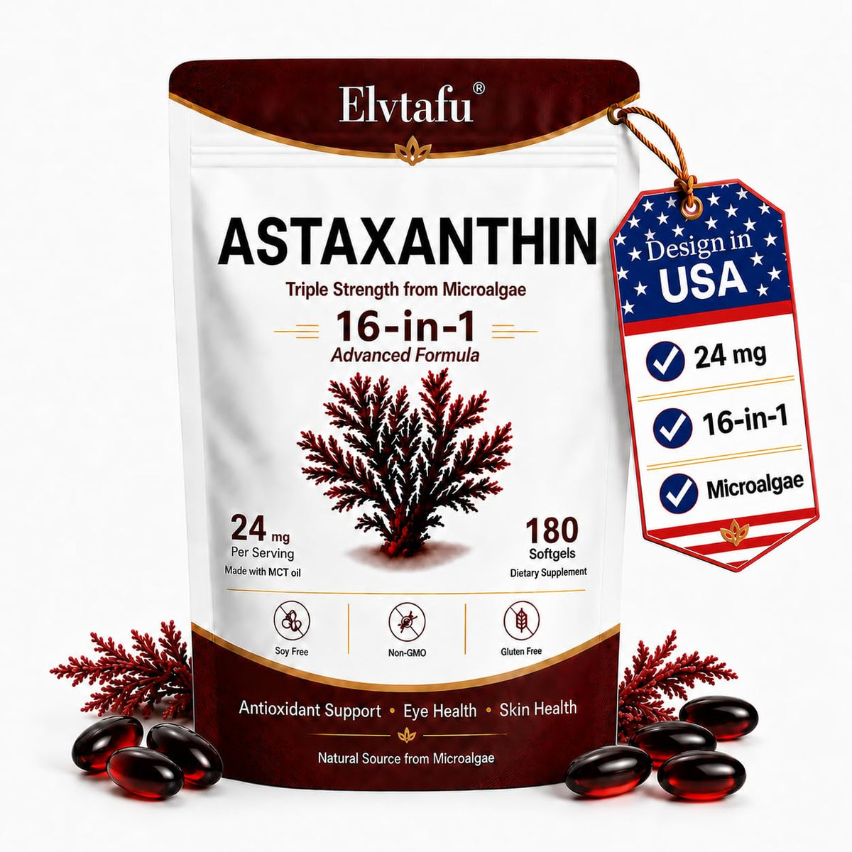 Astaxanthin 24 mg softgels for health
