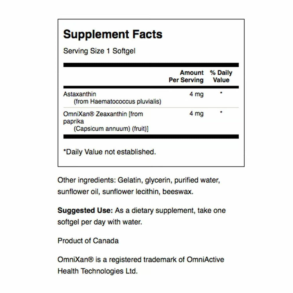 Astaxanthin 4 mg antioxidant benefits