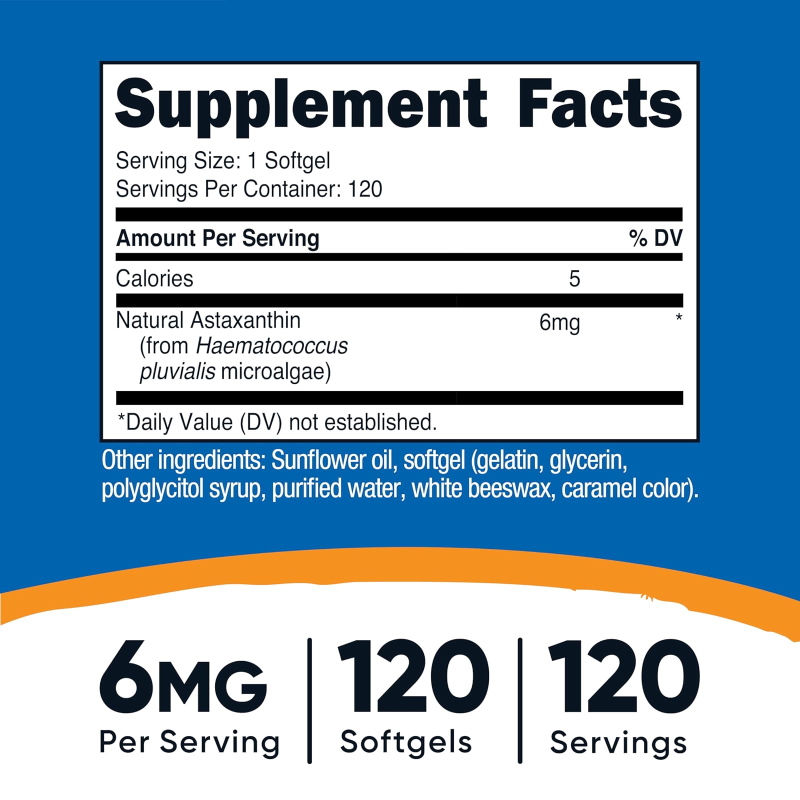 Astaxanthin 6 mg antioxidant benefits