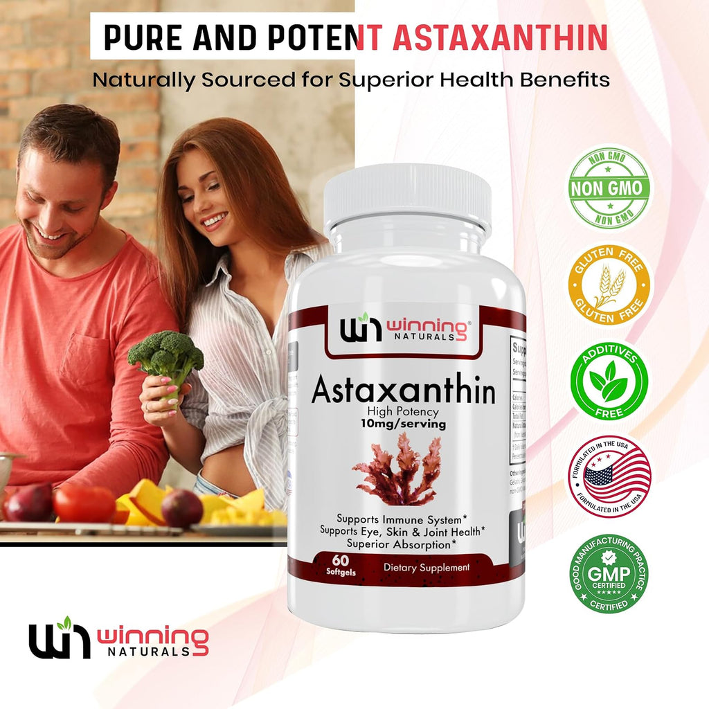 astaxanthin 60 softgels for active lifestyle
