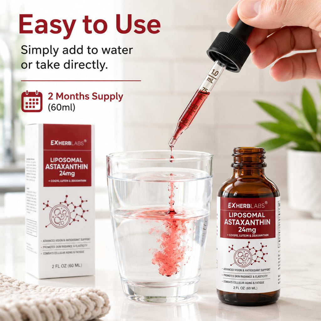 Astaxanthin drops for daily wellness