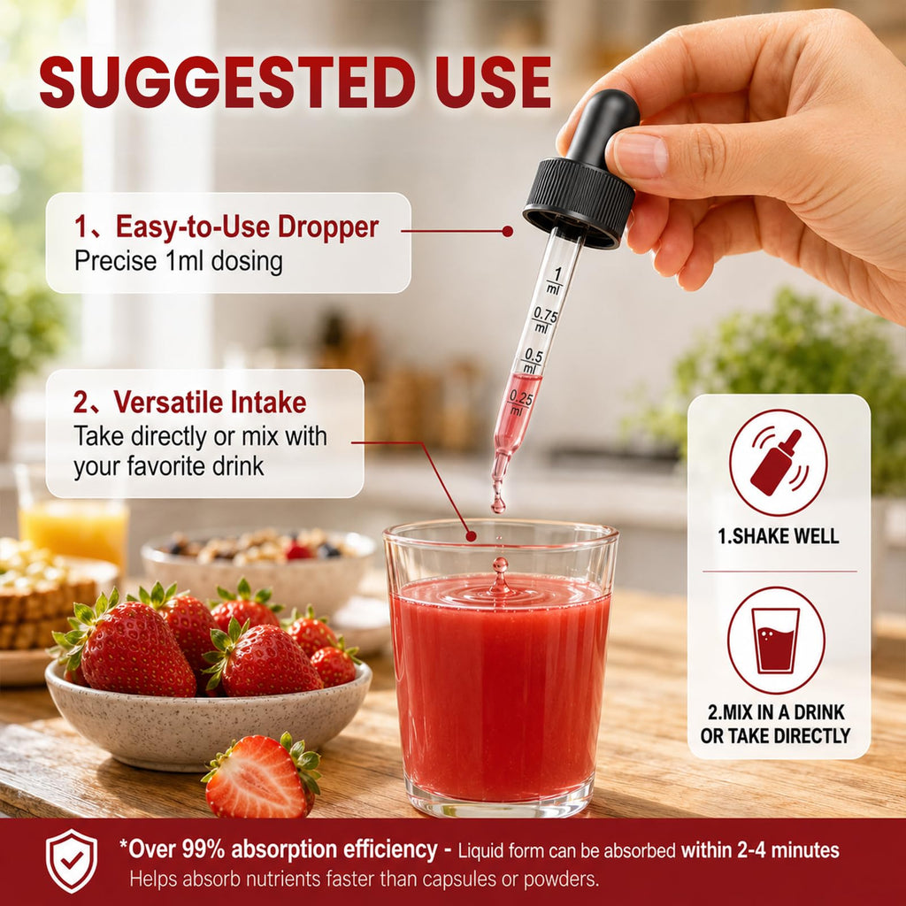 Astaxanthin drops for overall vitality