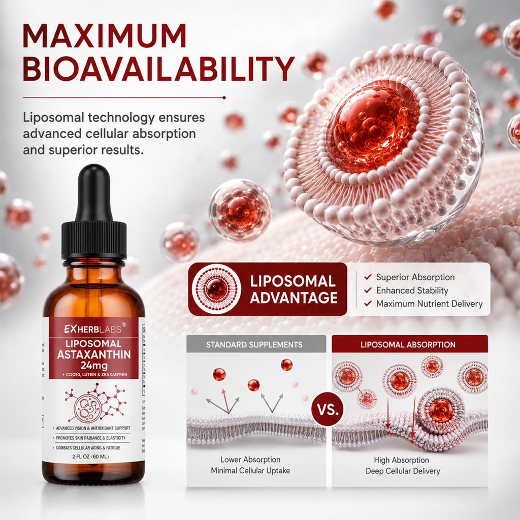Astaxanthin drops for skin health