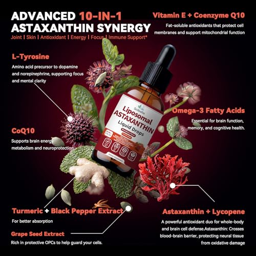 Astaxanthin drops for skin vitality