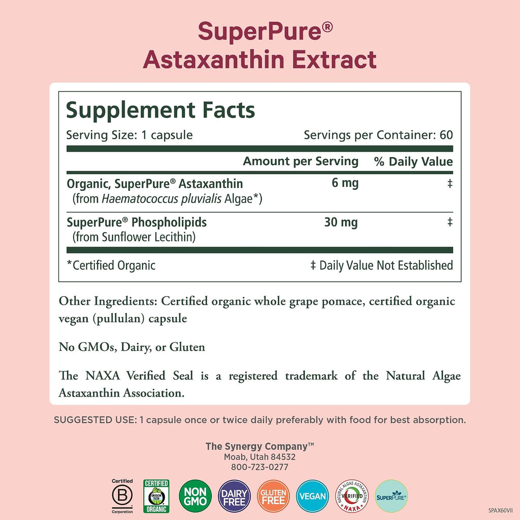 Astaxanthin extract for skin vitality