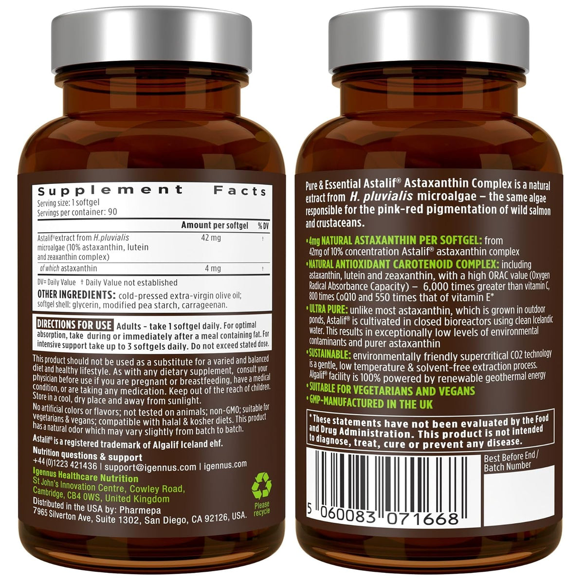 Astaxanthin for eye health benefits