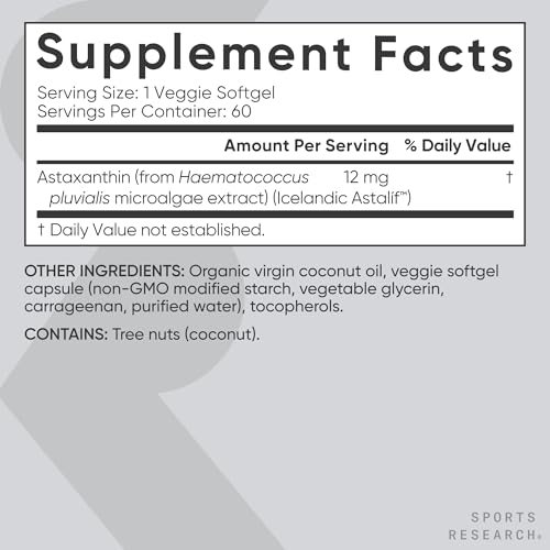 Astaxanthin for skin and eye support