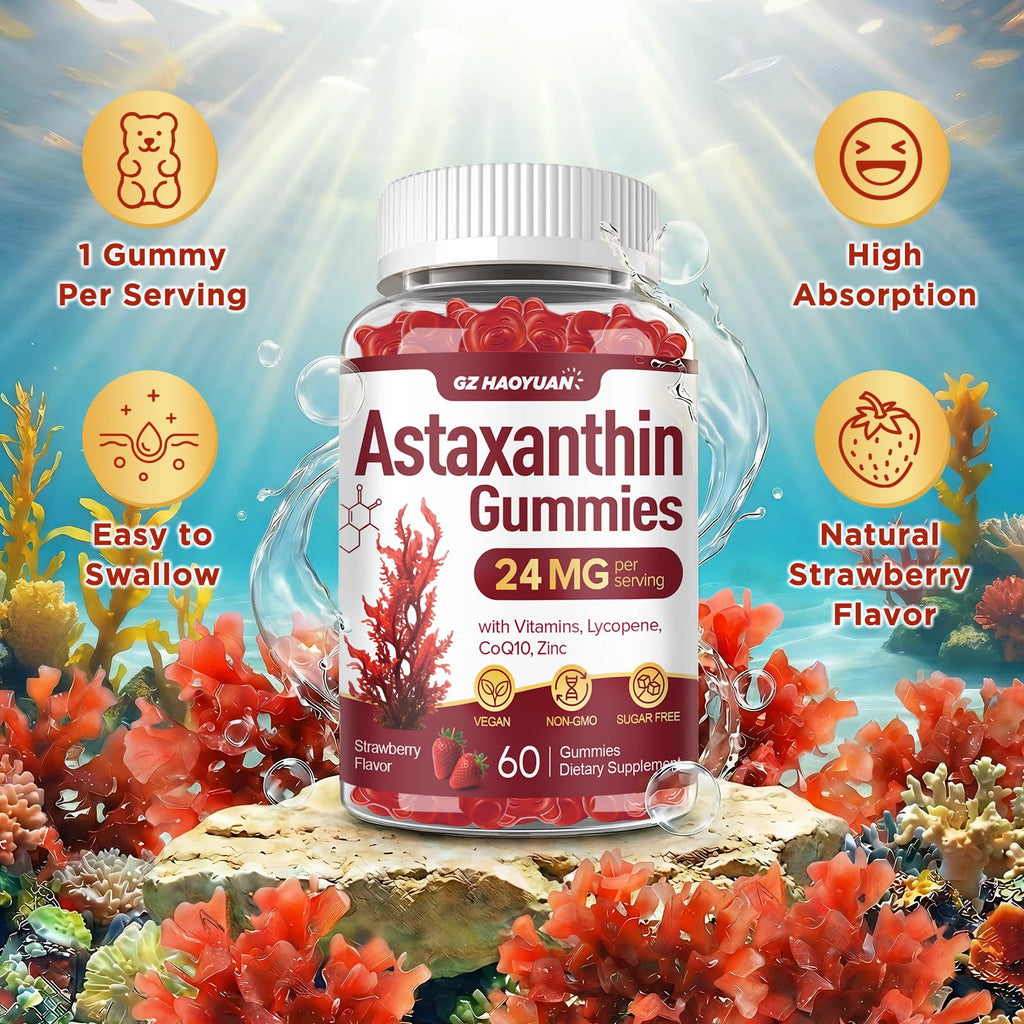 Astaxanthin gummies for immune support