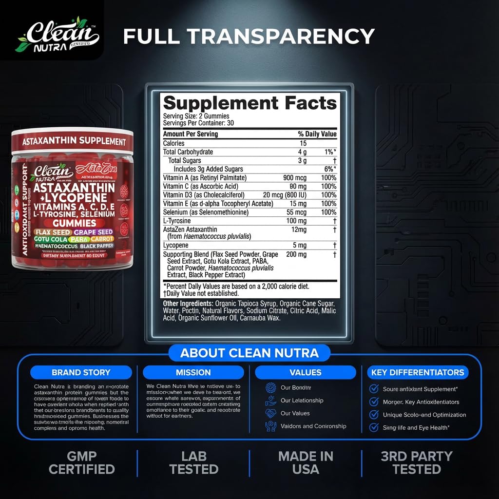 Astaxanthin gummies for immune support