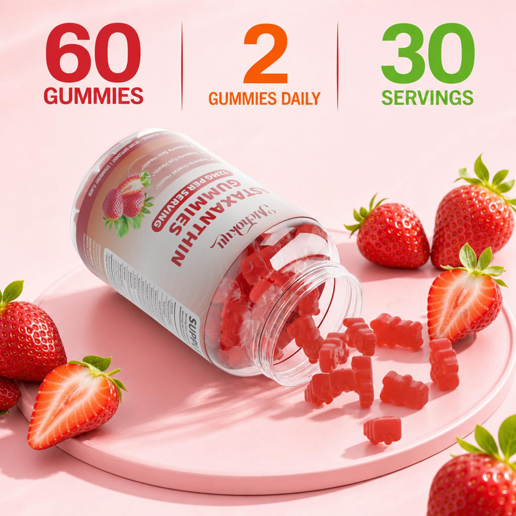 Astaxanthin gummies for overall vitality