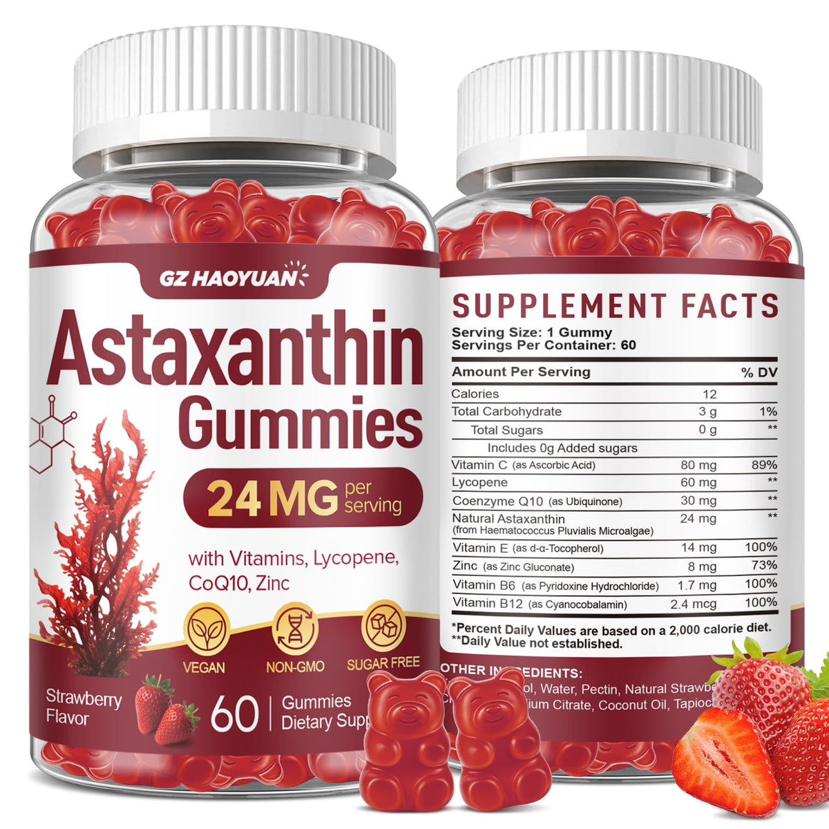 Astaxanthin gummies for skin health