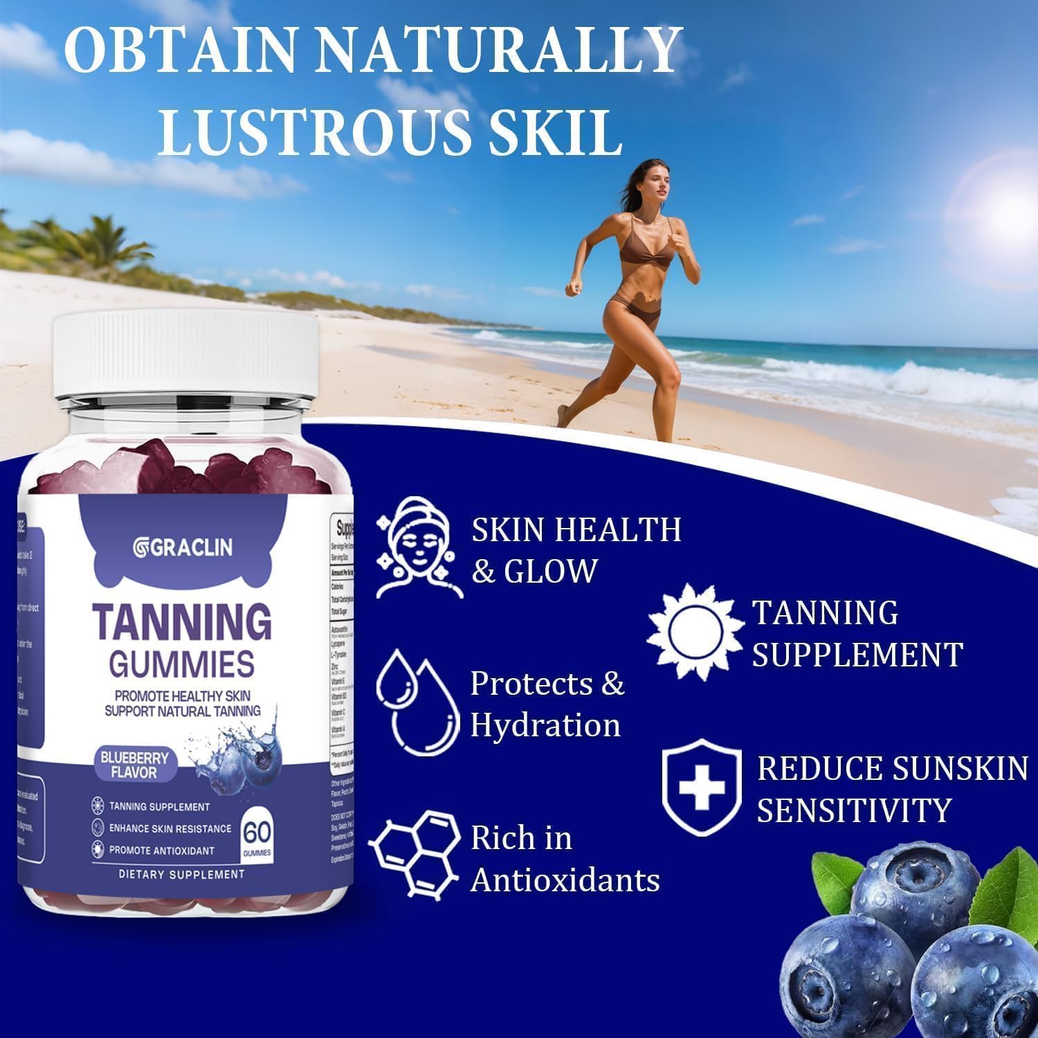 Astaxanthin gummies for skin health