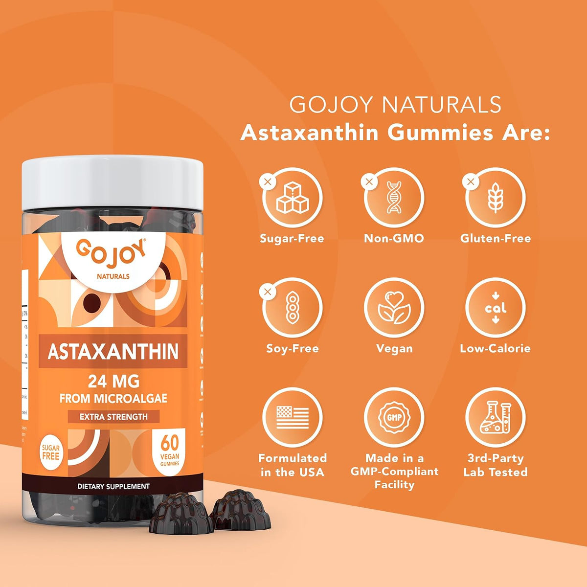 Astaxanthin gummies for vibrant energy
