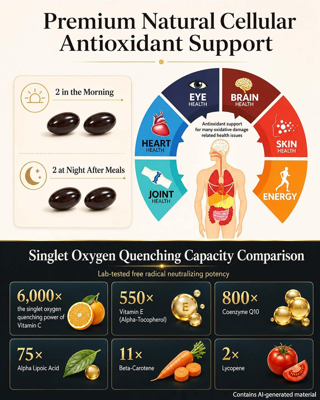 Astaxanthin softgels boost immune function