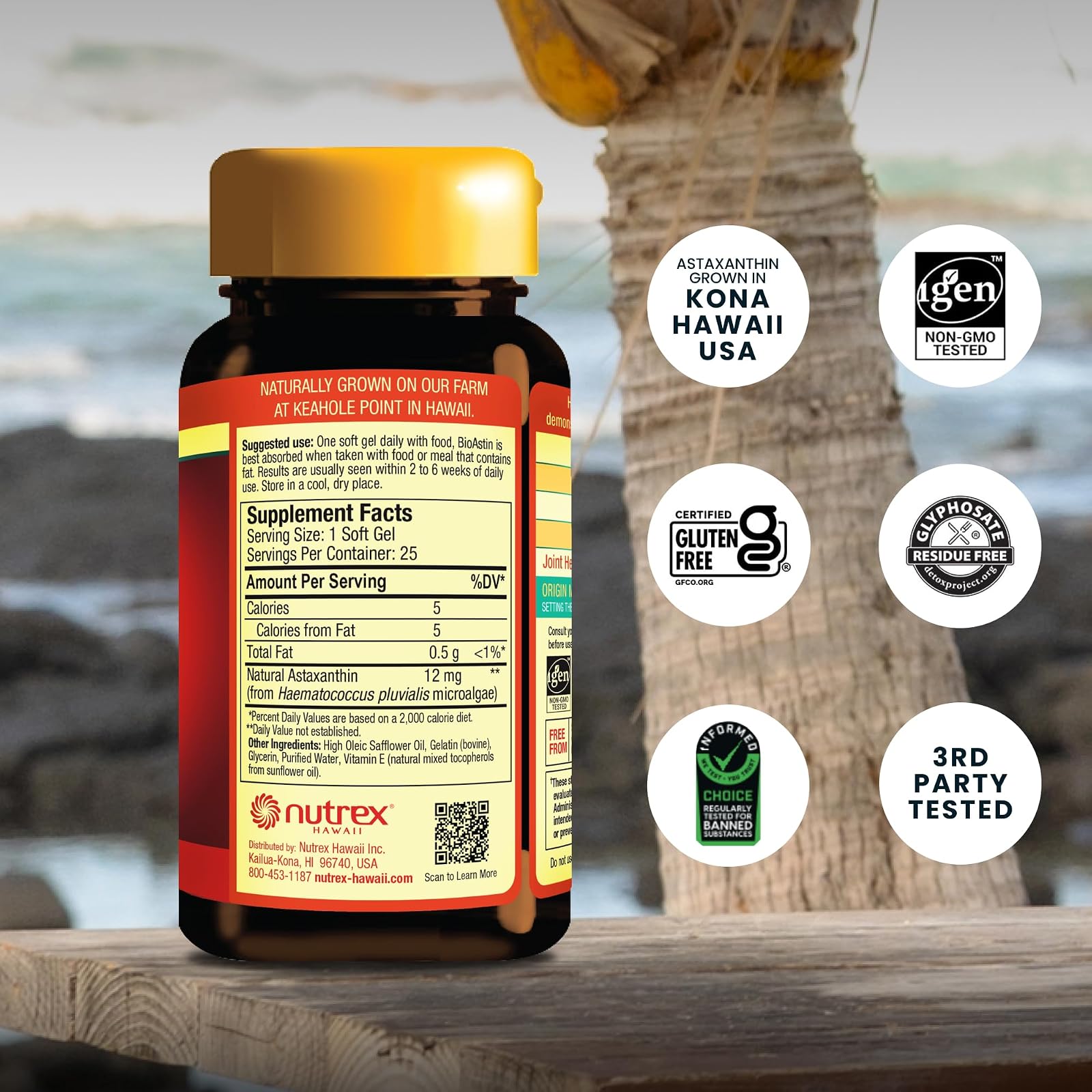Astaxanthin softgels for antioxidant support