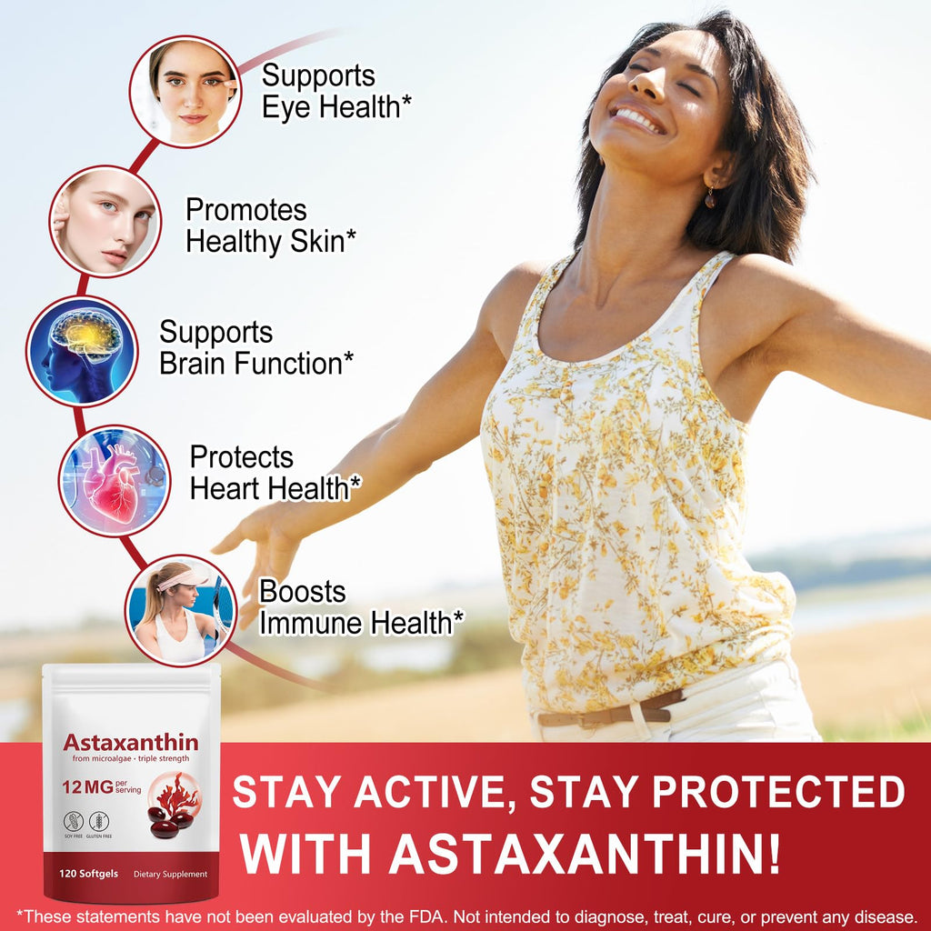 Astaxanthin softgels for athletic performance
