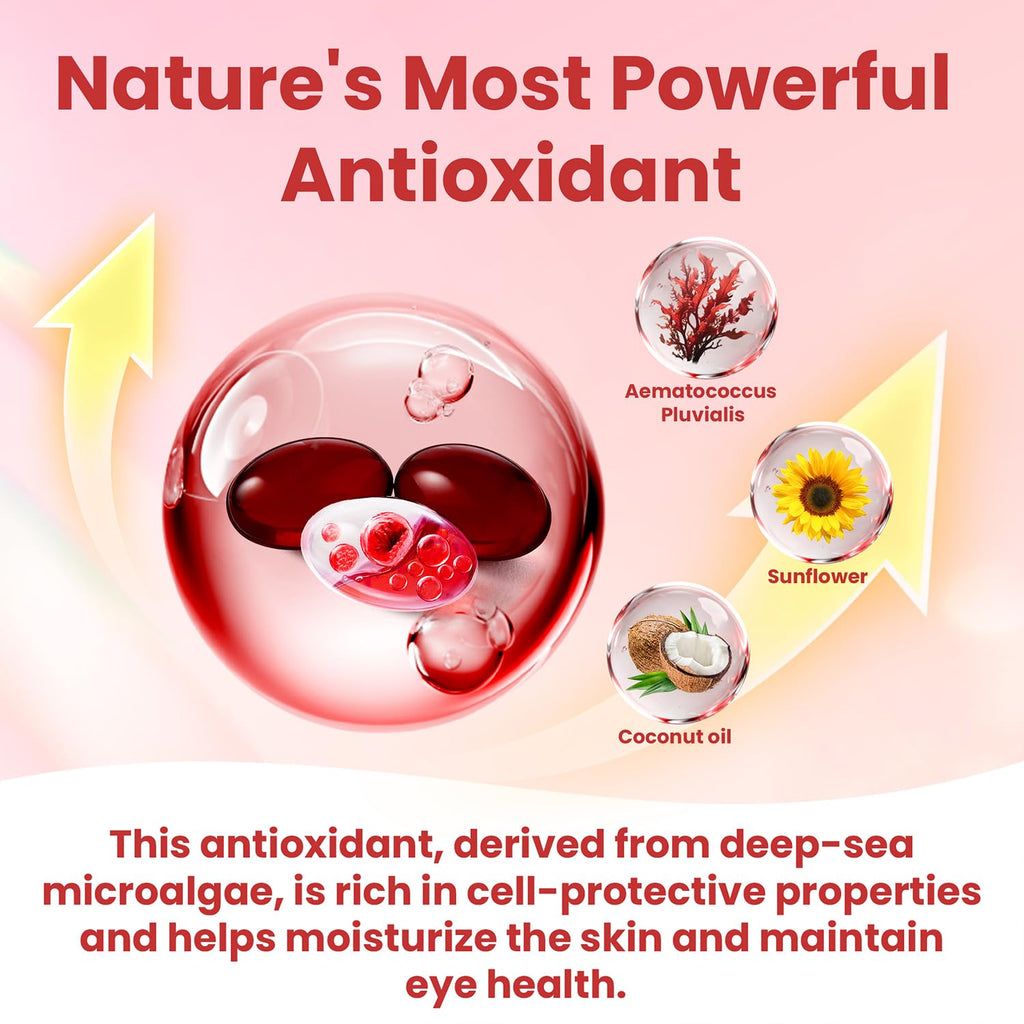 Astaxanthin softgels for athletic performance