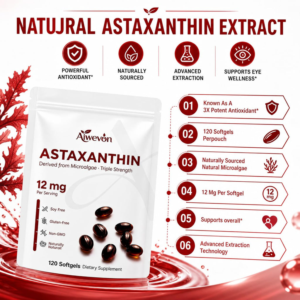 astaxanthin softgels for daily vitality