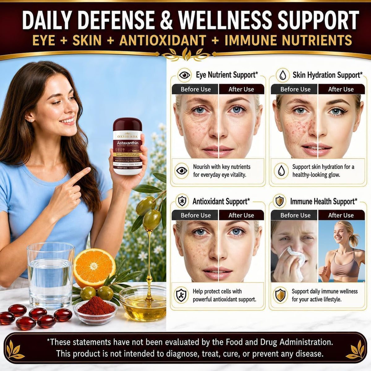 Astaxanthin softgels for energy boost